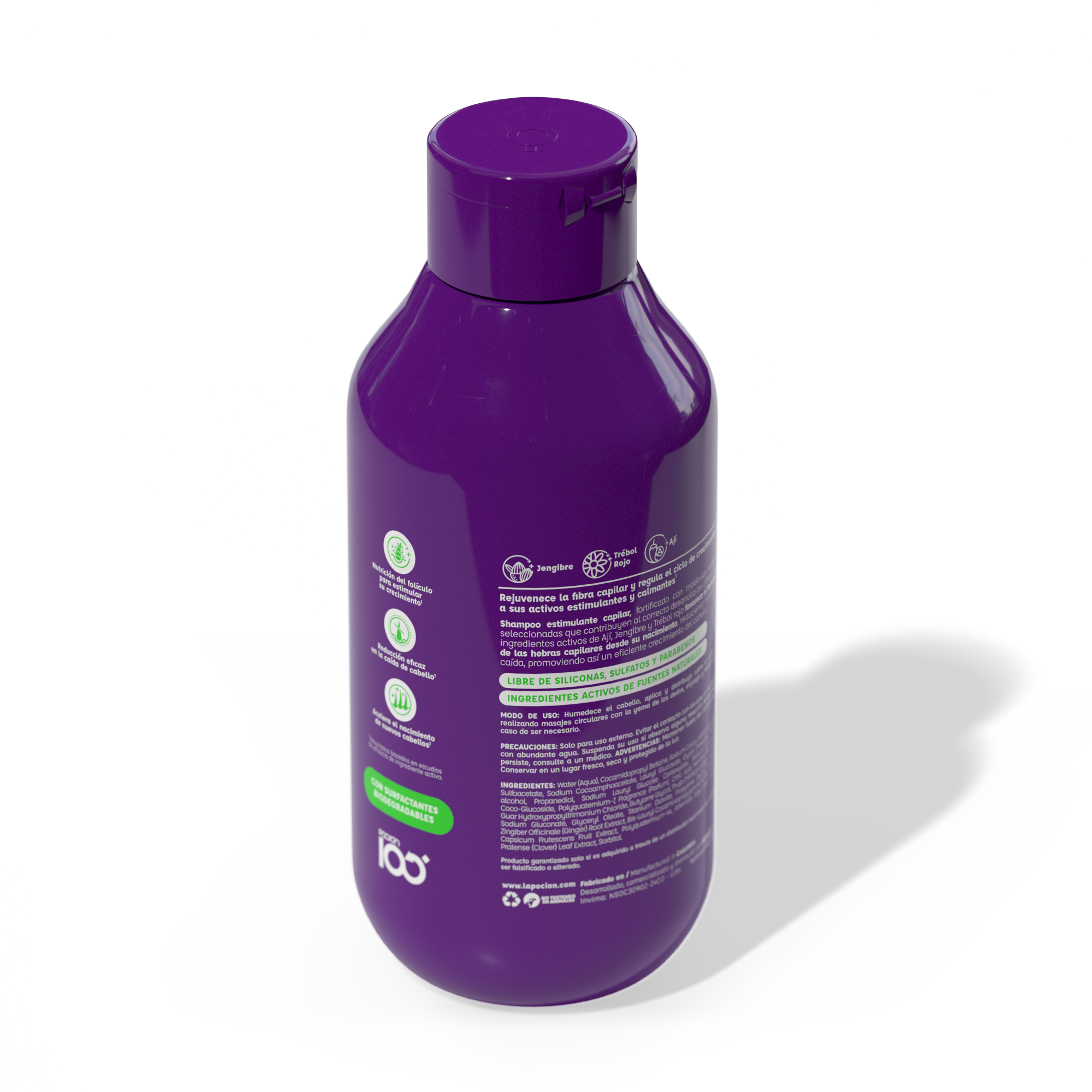 Shampoo Crecimiento y Control Caída – La Poción